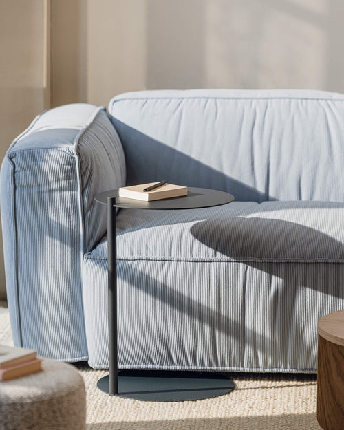 Ande Side Table - living room, blue, round side table for the sofa - noo.ma