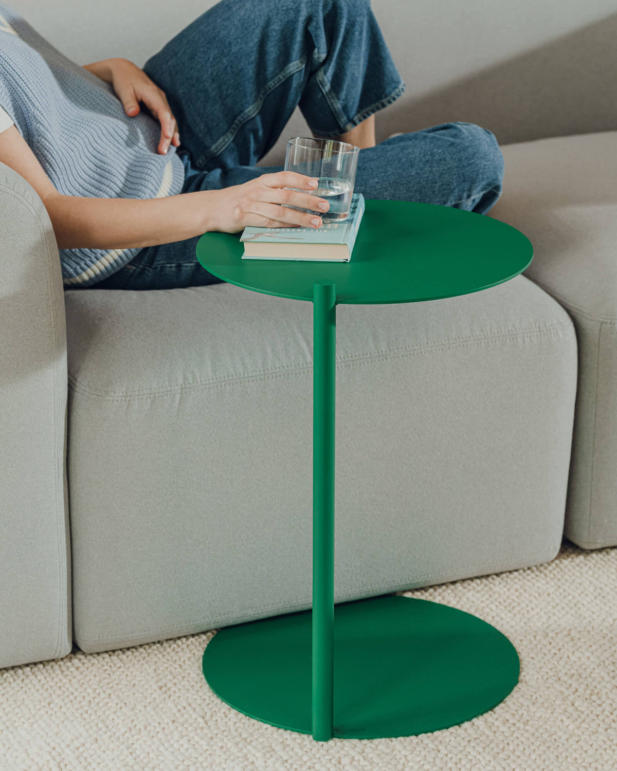 Ande Side Table - living room, green, round side table for the sofa ...