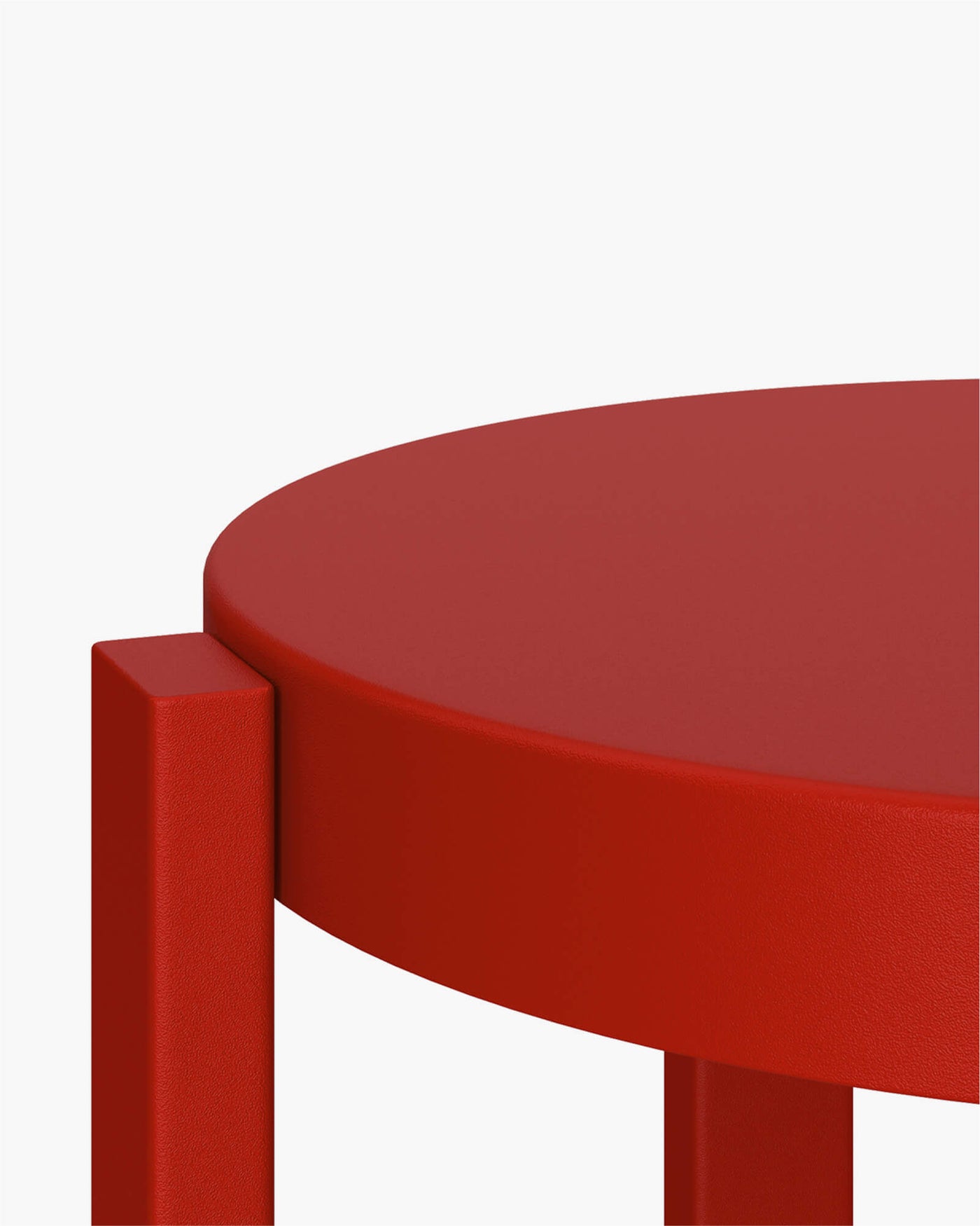Doon Bar Stool - 65 cm - modern steel kitchen stool in red - noo.ma
