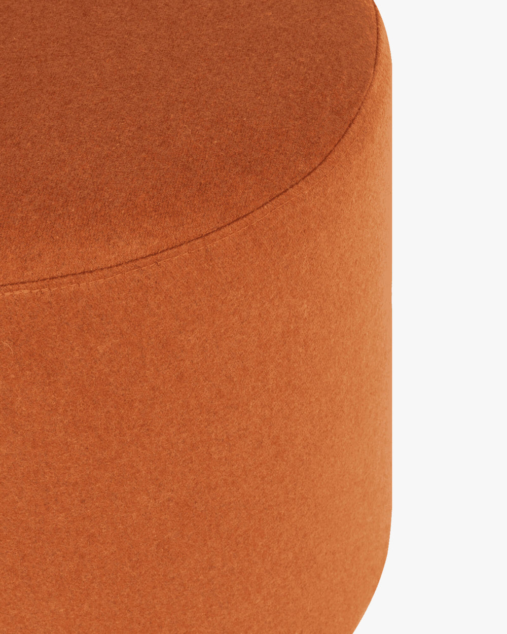 Folk Pouf Tall - orange, round pouf, modern seating - noo.ma