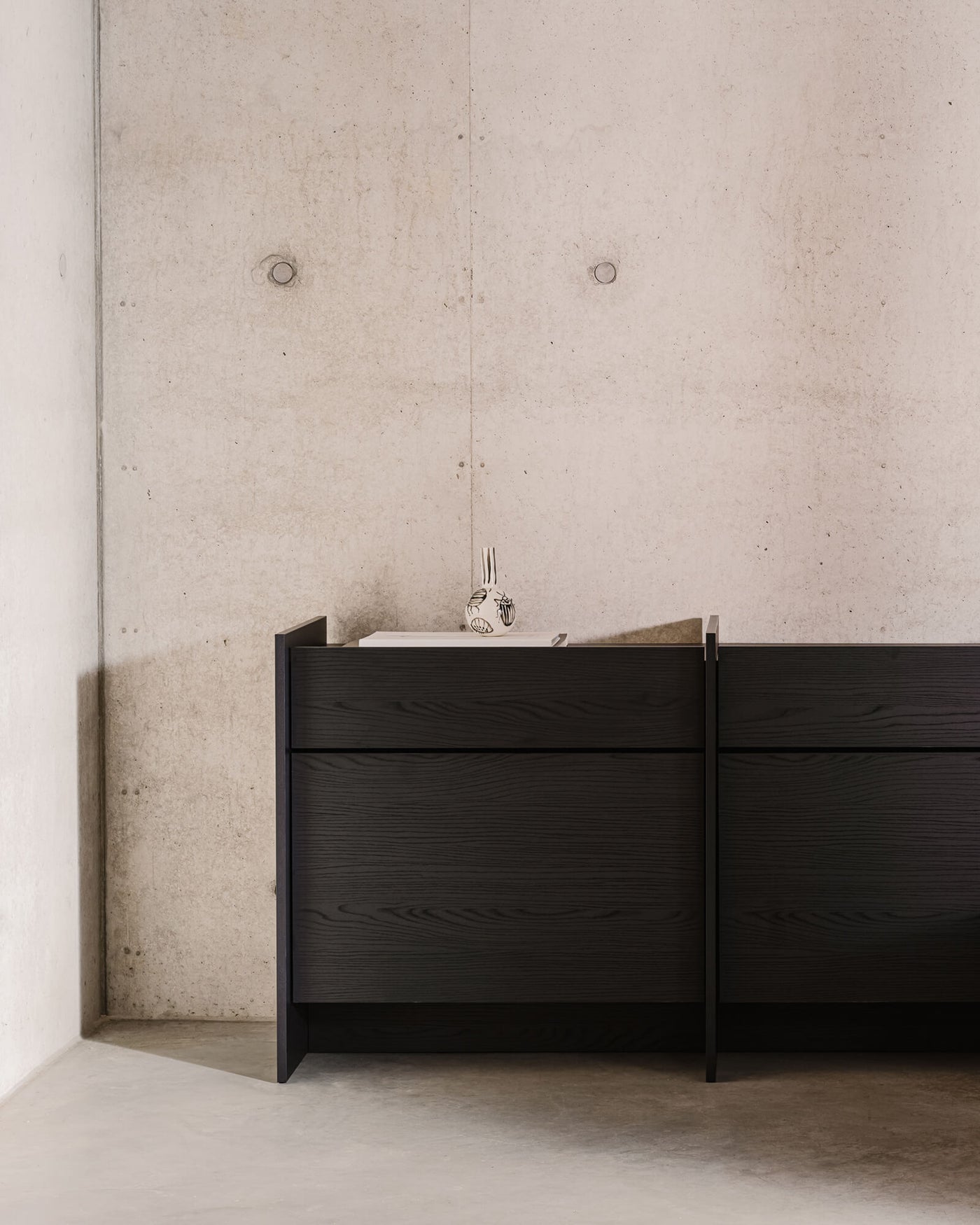 Hido Sideboard - black - modern sideboard with drawers - noo.ma