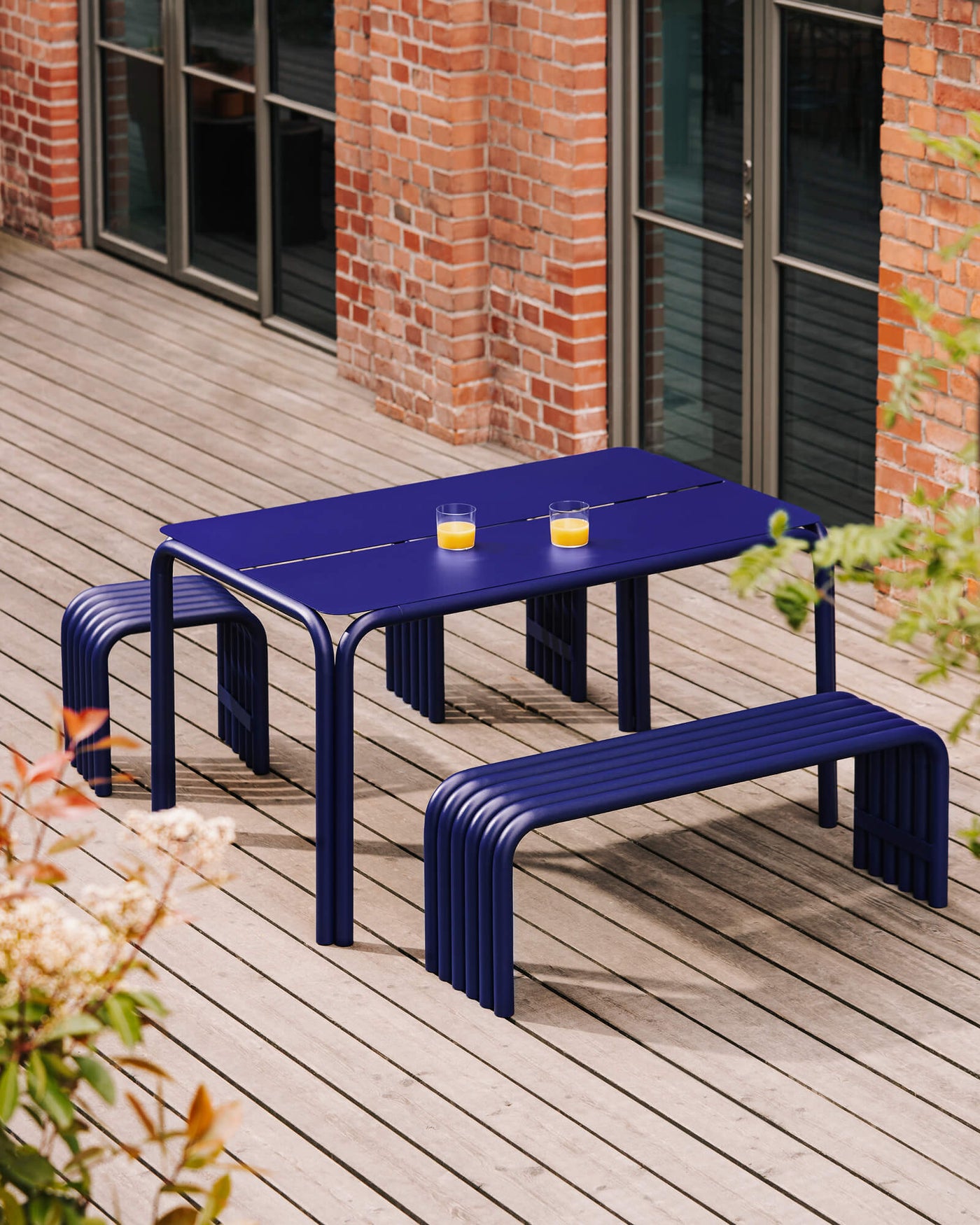 Nokk Bench - Blueberry Pie - versatile seating for outdoor - noo.ma