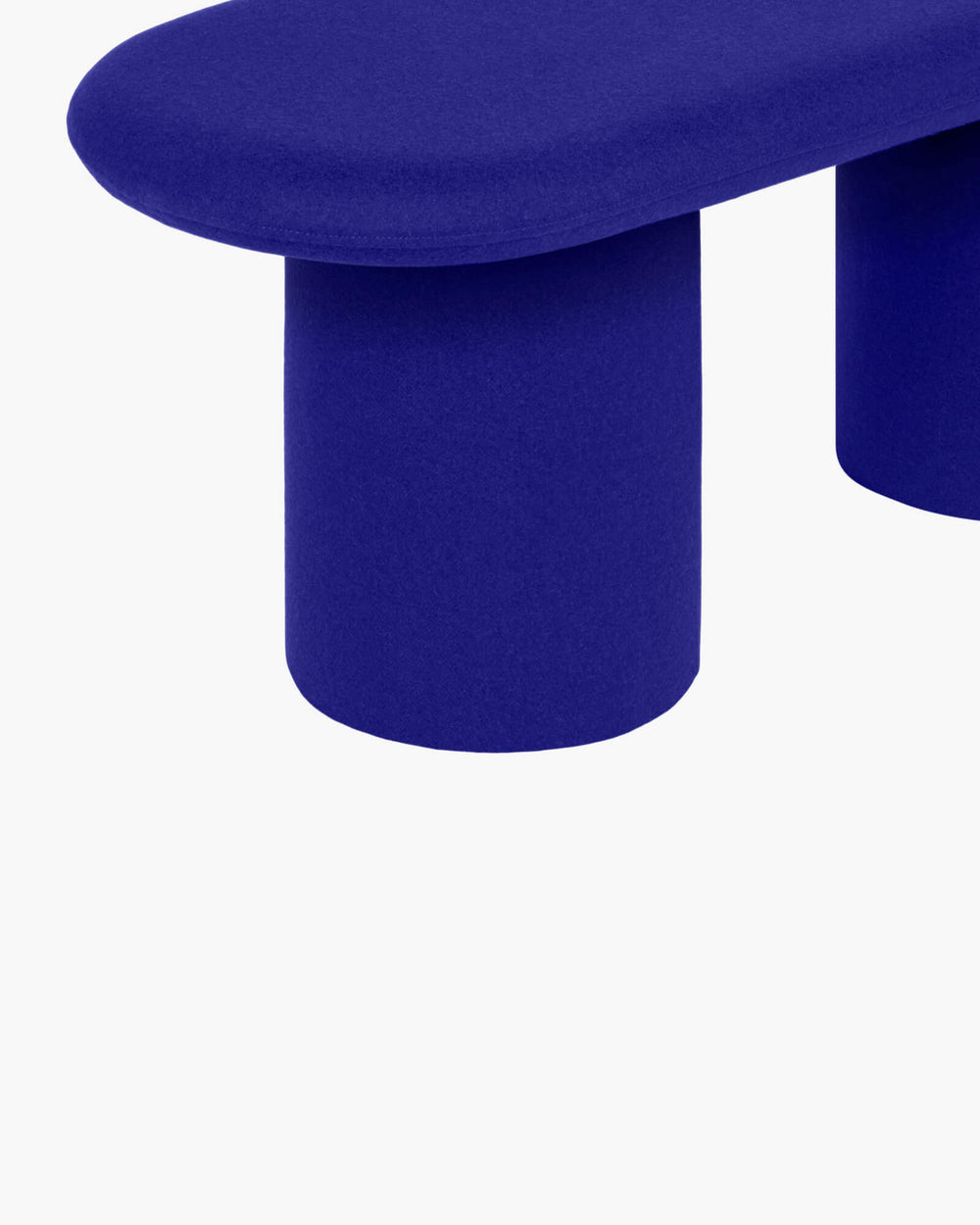 Rull Bench - blue upholstered bench for hallway - noo.ma