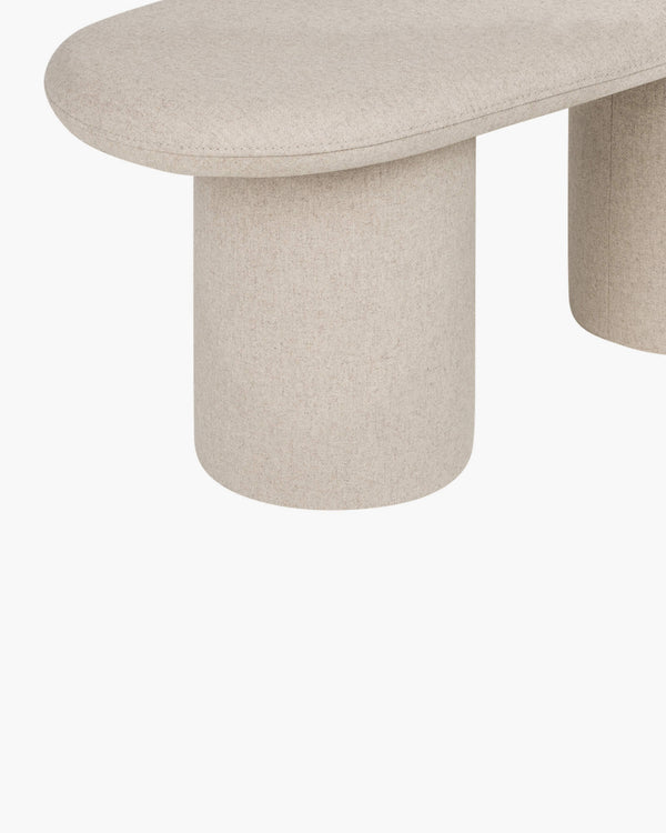 Rull Bench - beige cushioned bench for hallway - noo.ma