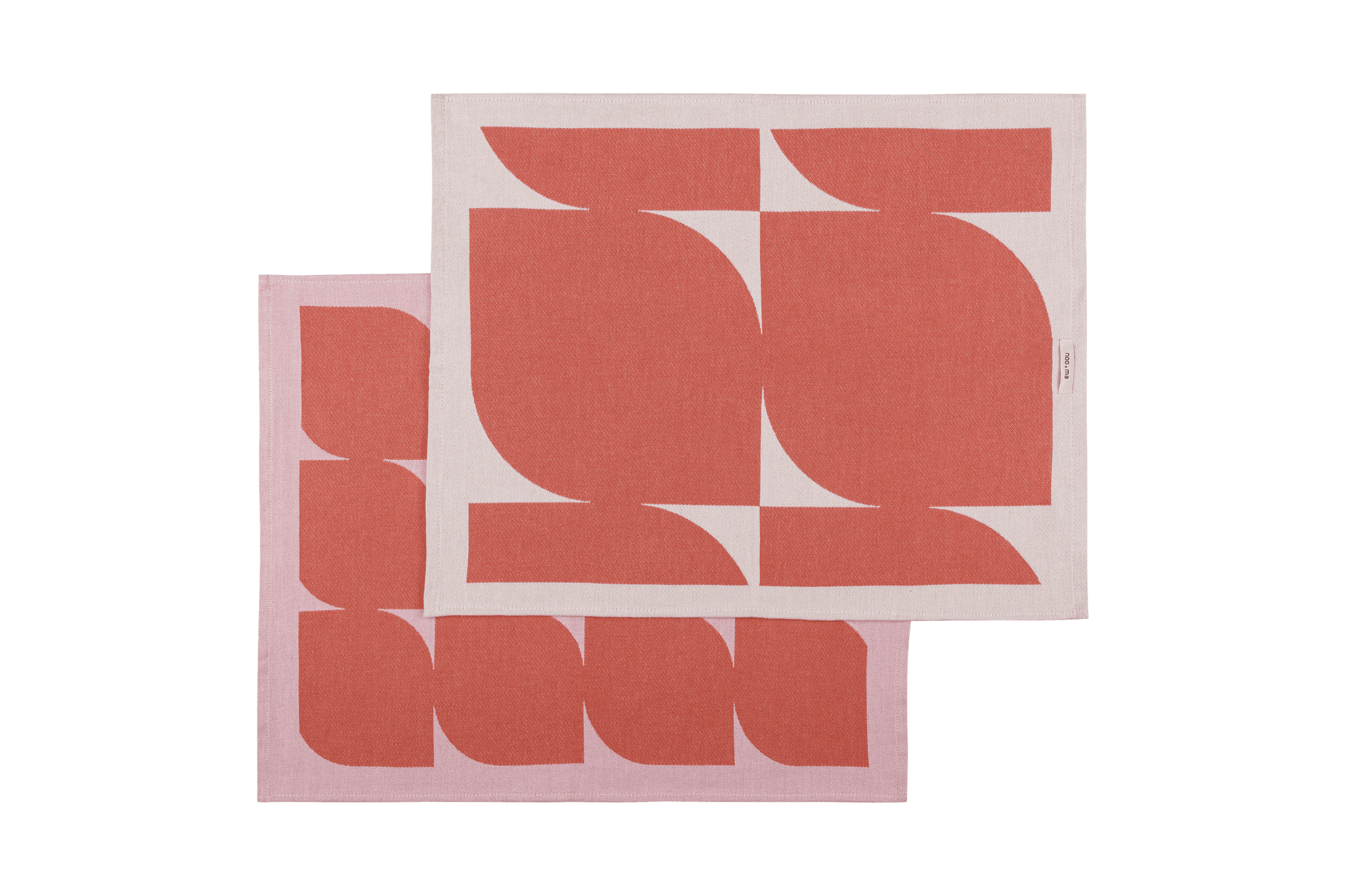 Abi Dish Cloth - set of 2 - red & pink - cute kitchen idea - noo.ma