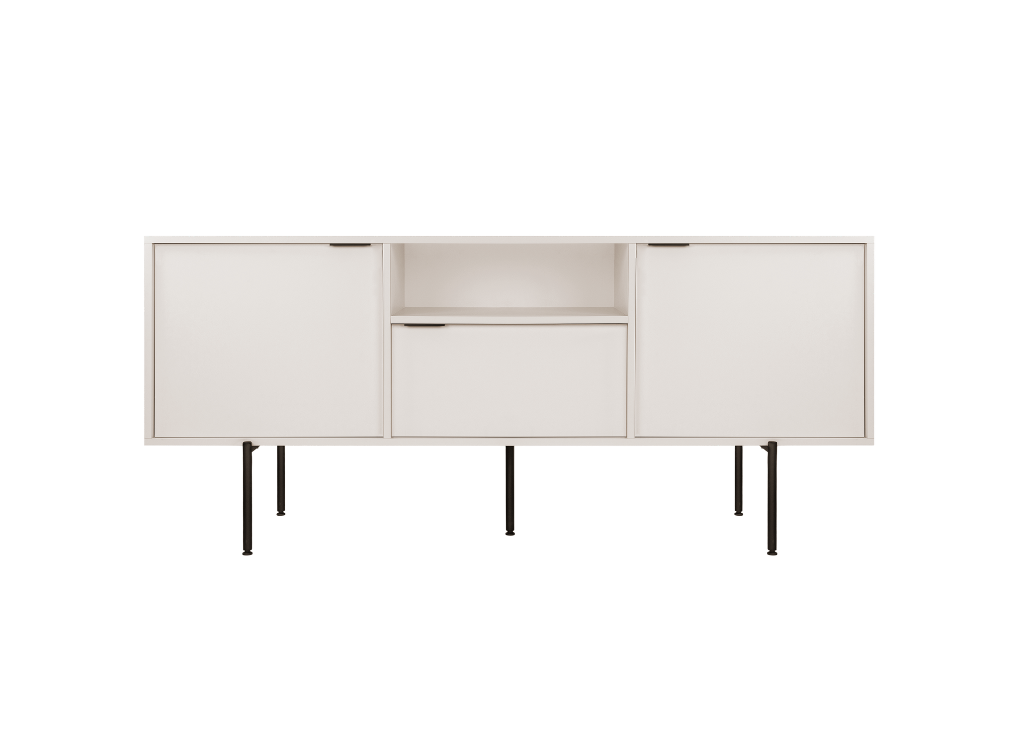 Bau Sideboard - white, modern, living room sideboard with drawers - noo.ma