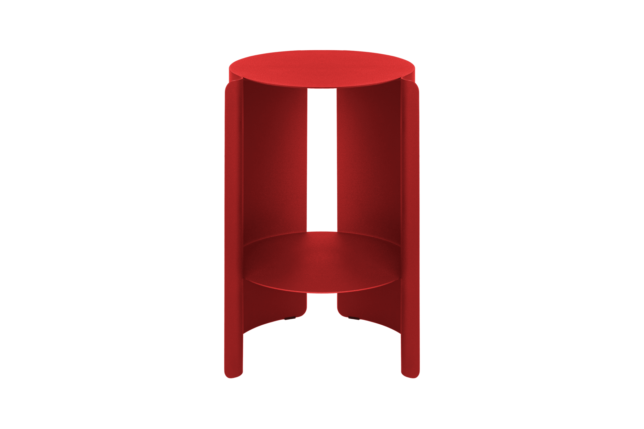 Wa Side Table - red - modern steel side table - noo.ma