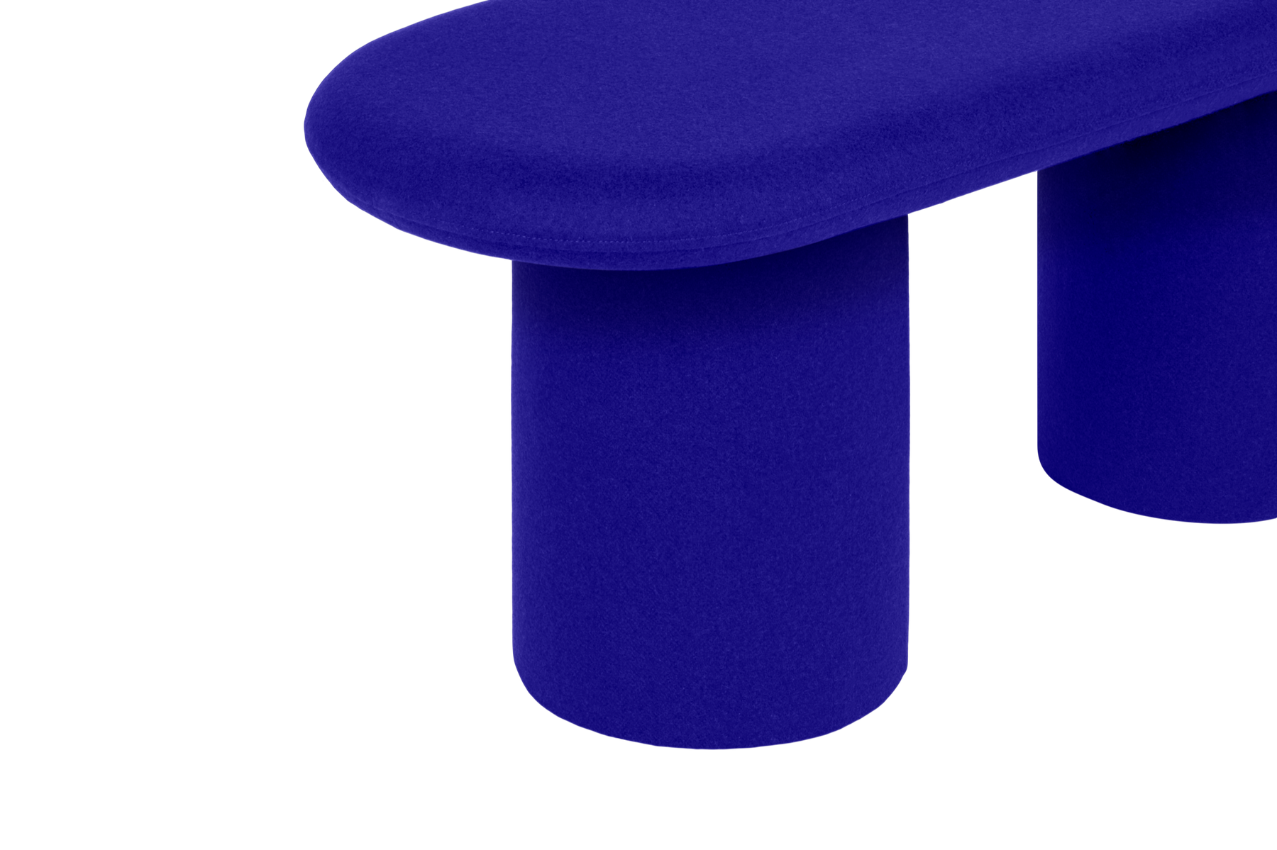Rull Bench - blue upholstered bench for hallway - noo.ma