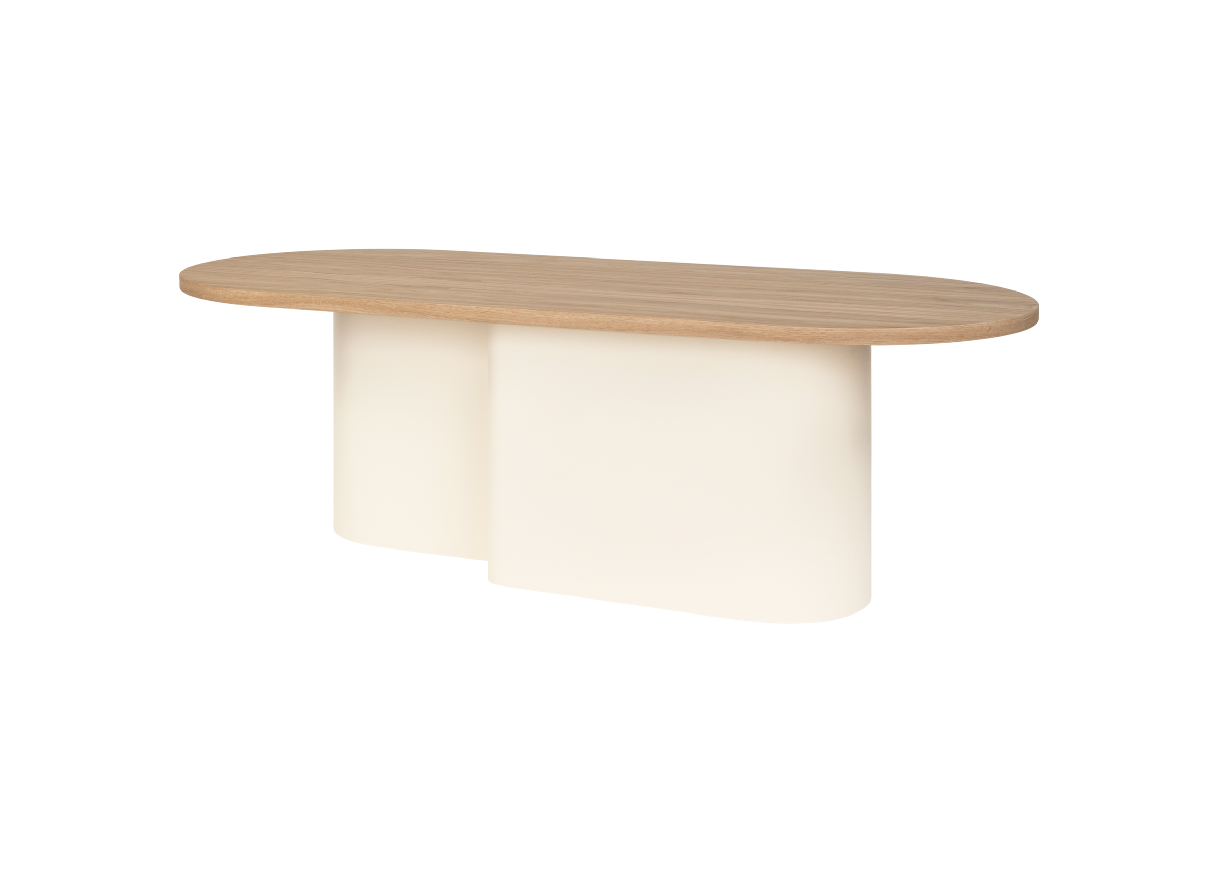 Looi Coffee Table Large - oval, burgundy, oak coffee table - noo.ma